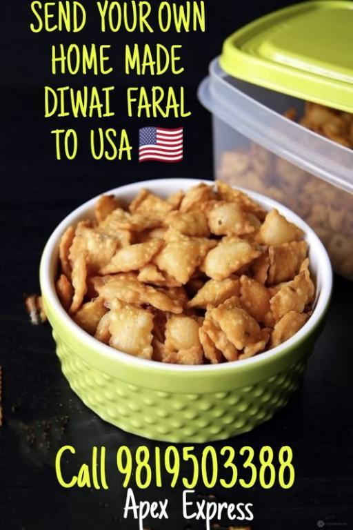 Courier Diwali Faral to USA from Andheri call 9819503388, Mumbai